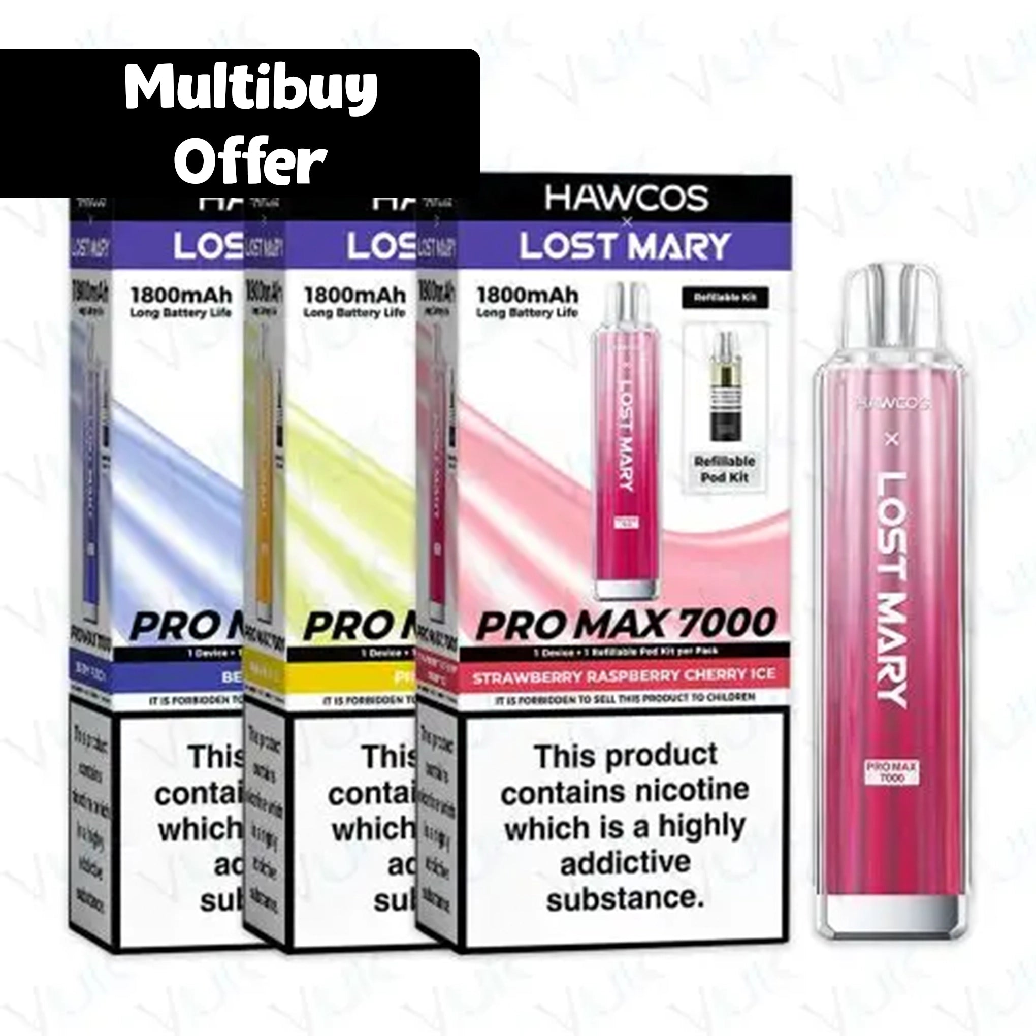 Hawcos x Lost Mary Pro Max 7000 Prefilled Pod Kit | 7000 Puffs – Zombie ...